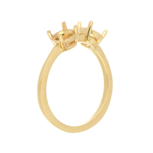 14kt Yellow Gold Ring Mounting, Size 5.5 - Vancouver