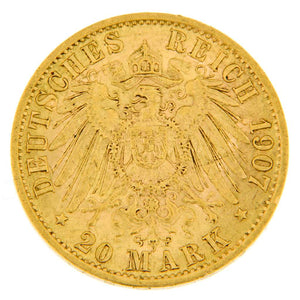 Germany Gold 20 Mark .900 0.2304 oz. (dates, types our choice) Coin Se