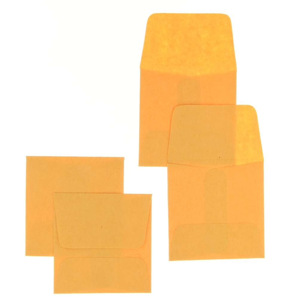 Kraft 500 Gold Paper Coin Envelopes 2x2
