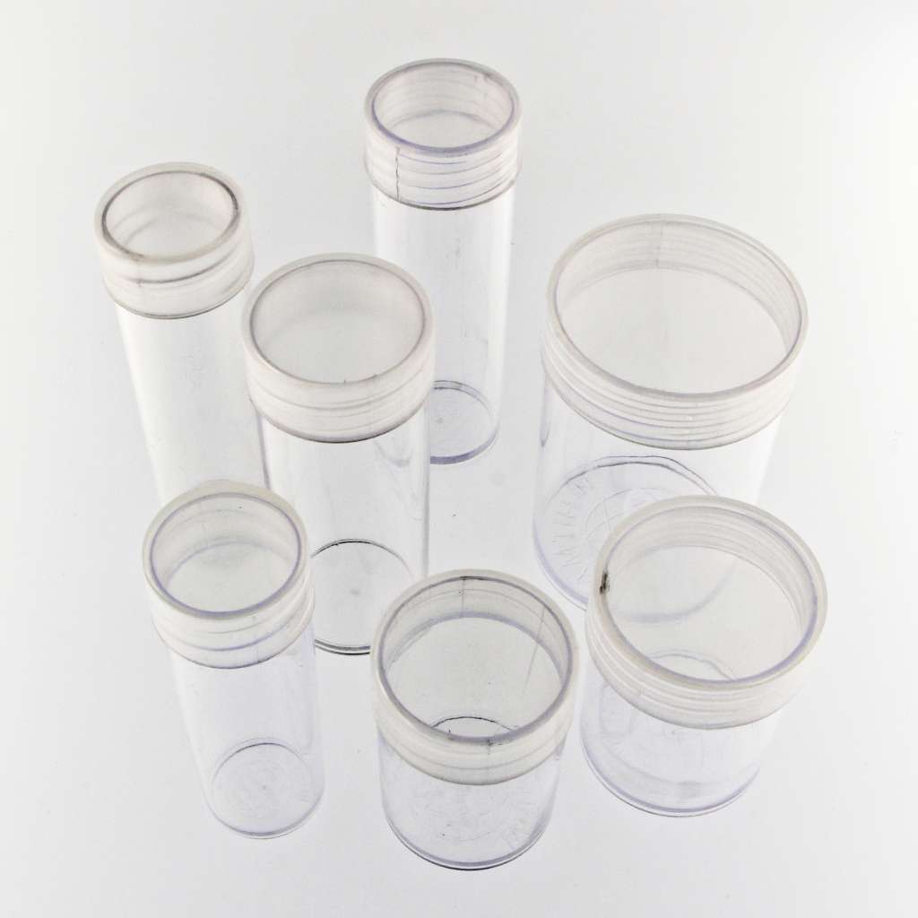 Clear Round 100 Loon Dollar Coin Tubes