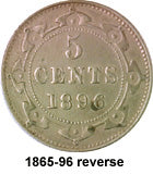 Canada Silver 1865 5 cents Newfoundland (Victoria) 1.18gr .925